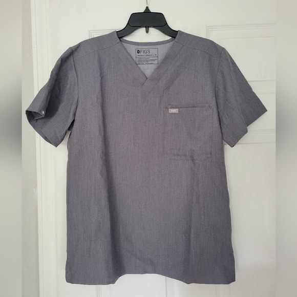 Figs | Shirts | Mens Figs Scrub Top In Grey | Poshmark